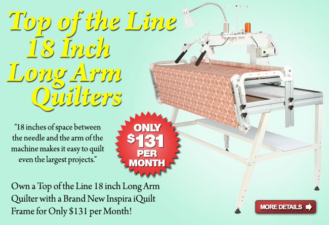 Tin Lizzie 18LS Long Arm Quilting Machine W/ Dual Speed Controls And ...