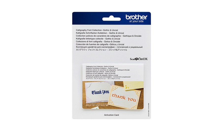 Brother Calligraphy Font Collection - Includes Fonts Gothic & Unical