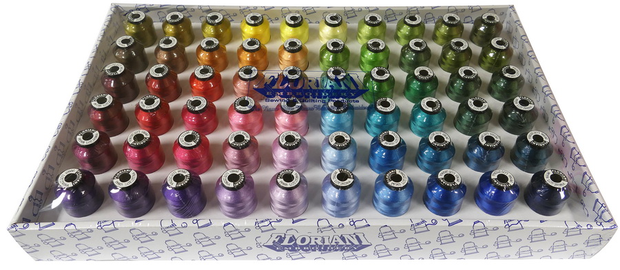 Multi-Color Floriani Thread Set | 60 Color Thread Set