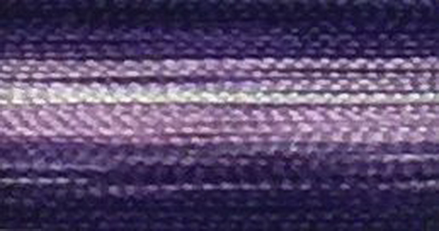 V48 - Floriani Variegated Embroidery Thread, Royal Purple Stripe, 1 ...