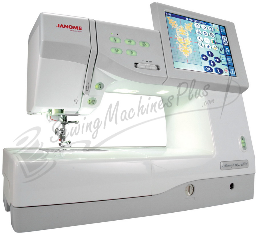 Janome Upgraded Memory Craft 11000 Embroidery & Sewing Machine