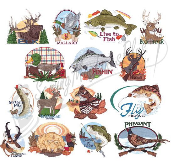 Dakota Collectibles Hunting & Fishing Embroidery Designs - 970223