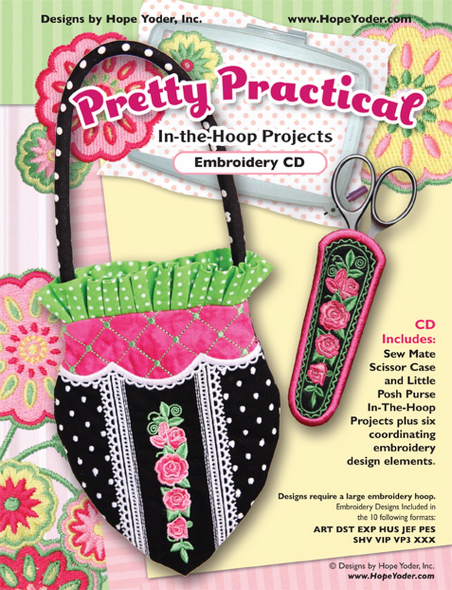 Pretty Practical In-The-Hoop Embroidery CD - Designs by Hope Yoder