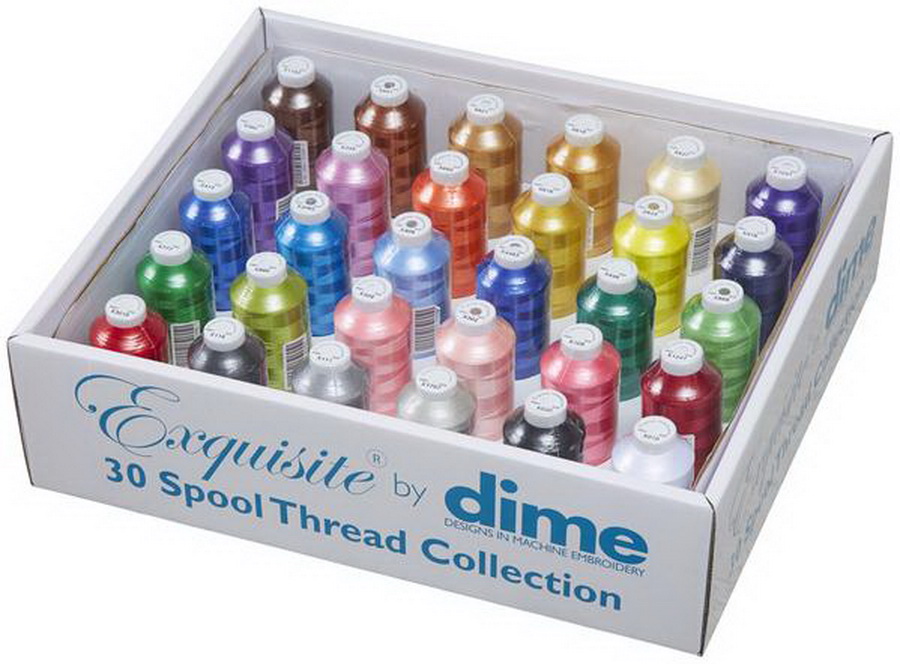 DIME Exquisite Thread Assortment - 30 Pack 5000 Meter Spools