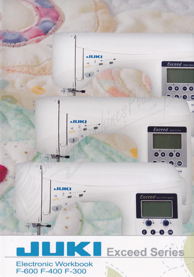 Juki Exceed series Electronic Workbook for the F300, F400, or F600